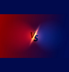 Versus game cover banner sport vs team concept Vector Image