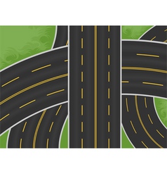 Elevated road Royalty Free Vector Image - VectorStock