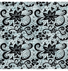Lace fabric seamless pattern Royalty Free Vector Image