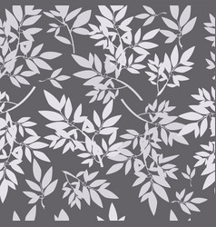 Natural seamless pattern with branches of leaves Vector Image