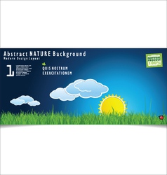 Modern nature design layout Royalty Free Vector Image