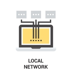 Computer internet networking wide area network Vector Image