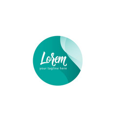 Lorem logo template design Royalty Free Vector Image