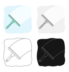 Squeegee icon in cartoon style isolated on white Vector Image