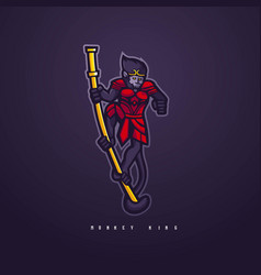 Monkey king Royalty Free Vector Image - VectorStock