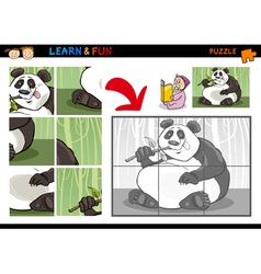 Circle shape with cartoon bear Royalty Free Vector Image