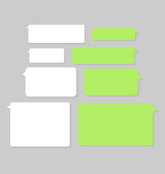 Message bubbles chat icons deign template Vector Image