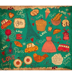 Parisian background Royalty Free Vector Image - VectorStock