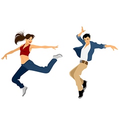 Breake dancer teenager dance hip-hop Royalty Free Vector