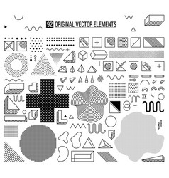 Mega collection with design elements Royalty Free Vector