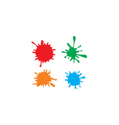 Set of paint splash Royalty Free Vector Image - VectorStock