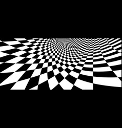 Checker pattern mesh in 3d dimensional Royalty Free Vector