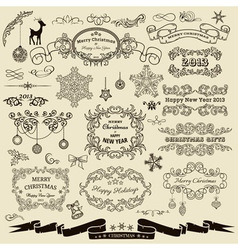 Christmas design elements Royalty Free Vector Image