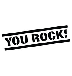 You rock stamp on white Royalty Free Vector Image
