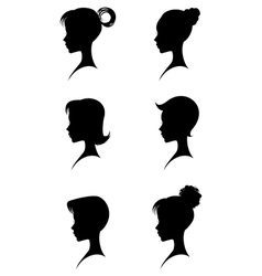 Set of hairstyles Royalty Free Vector Image - VectorStock