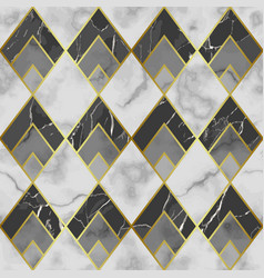 Marble luxury geometric seamless pattern Vector Image