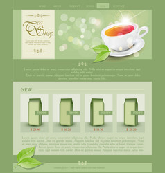 Website template paint shop Royalty Free Vector Image