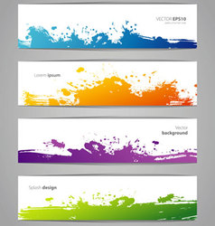 Splash banners color Royalty Free Vector Image