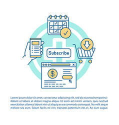 Membership brochure template layout Royalty Free Vector