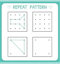 Tracing lines for preschool or kindergarten Vector Image