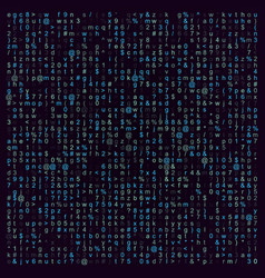 Hex code stream random hexadecimal code cyber Vector Image