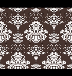 Beautiful seamless damask pattern Royalty Free Vector Image