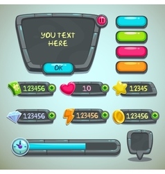 Windows xp interface and samples with buttons Vector Image