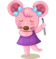 Rat sing Royalty Free Vector Image - VectorStock