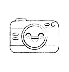 Camera cartoon smiley Royalty Free Vector Image