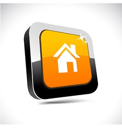 Home 3d button Royalty Free Vector Image - VectorStock