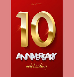 Number 10 symbol simple ten text isolated Vector Image