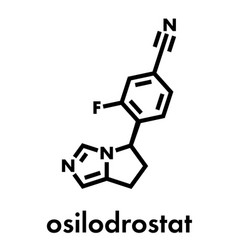 Osilodrostat cushings syndrome drug molecule Vector Image