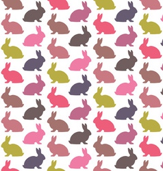 Colorful rabbit pattern Royalty Free Vector Image