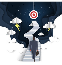 Path to knowledge in paper Royalty Free Vector Image