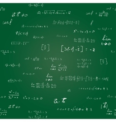 Mathematical formulas seamless pattern on Vector Image