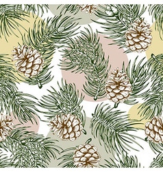 Spruce seamless pattern Royalty Free Vector Image