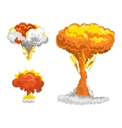 Bomb explosion effect Royalty Free Vector Image