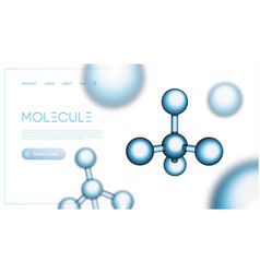 Molecular particles background compounding Vector Image