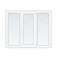 Traditional wooden window isolated Royalty Free Vector Image