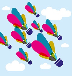 Shuttlecock Royalty Free Vector Image - VectorStock