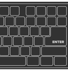 Black laptop computer keyboard Royalty Free Vector Image