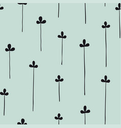 Flower simple seamless pattern Royalty Free Vector Image