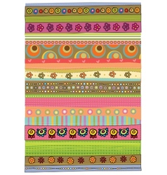 Cartoon stripe pattern wallpaper Royalty Free Vector Image