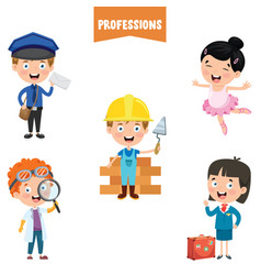 Different professions Royalty Free Vector Image