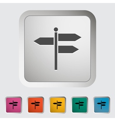 Direction road signs Royalty Free Vector Image