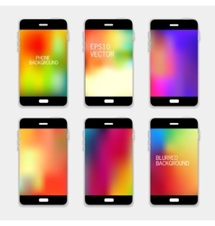 Set wallpapers for mobile phone Royalty Free Vector Image