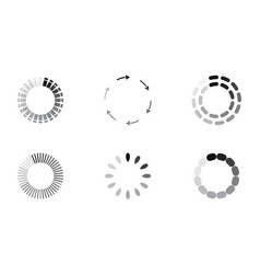 Round progress bar circle Royalty Free Vector Image