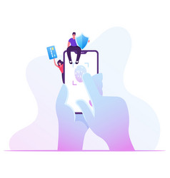 Computer and cyber security icons Royalty Free Vector Image