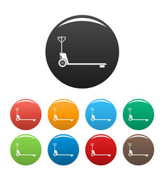 Hand lift icon simple style Royalty Free Vector Image