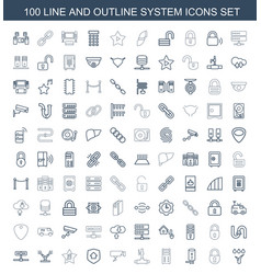 System icons Royalty Free Vector Image - VectorStock